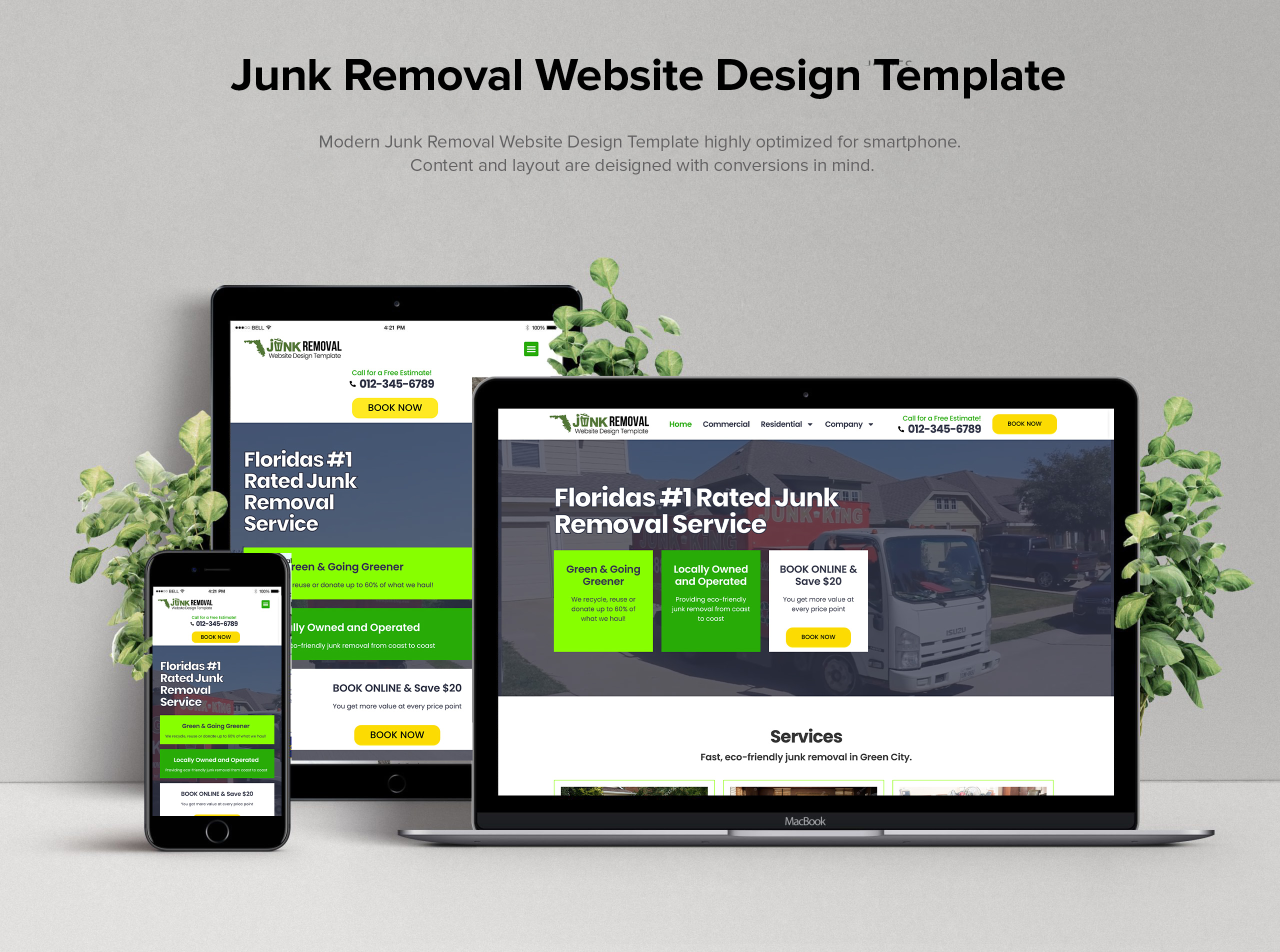 Home - Junk Removal Website Design Template